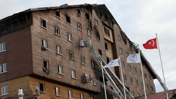 Witnesses at a Turkish ski resort stood helpless as people leaped out ...