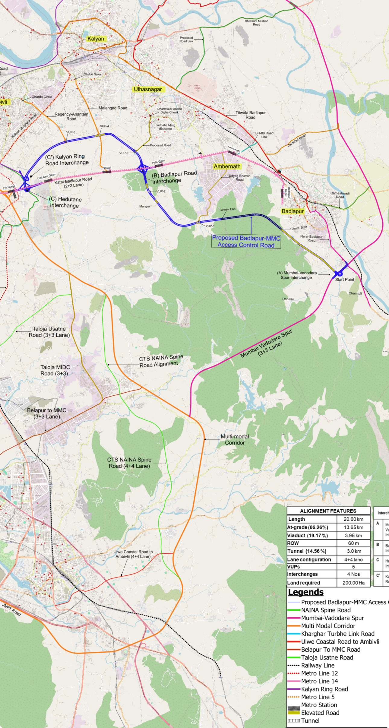 Changing City: A new 20km highway with tunnels and viaduct to directly connect Kalyan, Dombivali ...