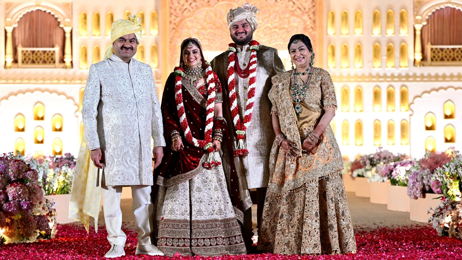Gautam Adani’s son Jeet Adani marries Diva Shah in a simple yet ...