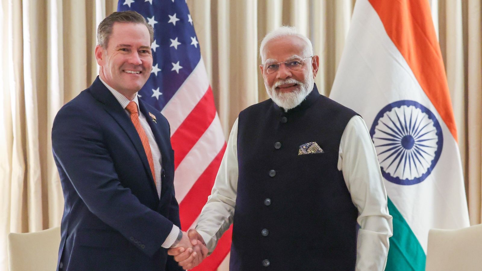 PM Modi meets US NSA Michael Waltz in Washington | World News - The ...
