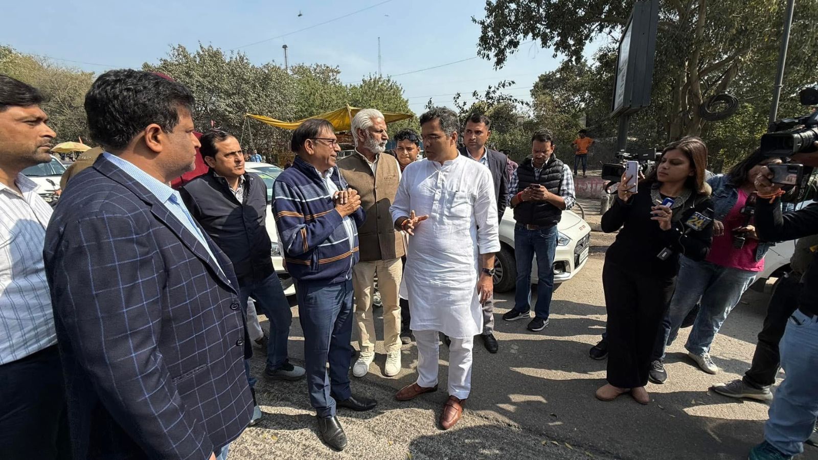 Delhi minister Parvesh Verma takes stock of PWD projects, visits ...
