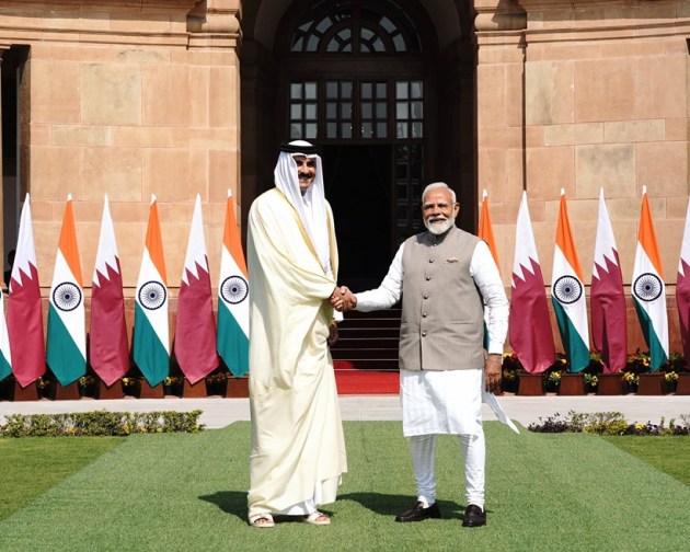 In pictures: From Modi’s welcome to Guard of Honour at Rashtrapati Bhavan — Qatar Amir’s India ...