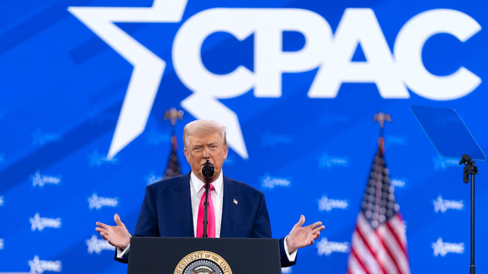 One month in, Trump takes victory lap in speech at CPAC conservative ...