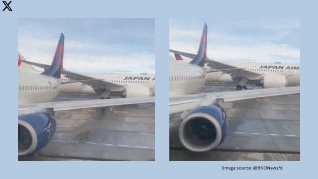 Japan Airlines and Delta Airlines aircrafts collide at Seattle airport ...