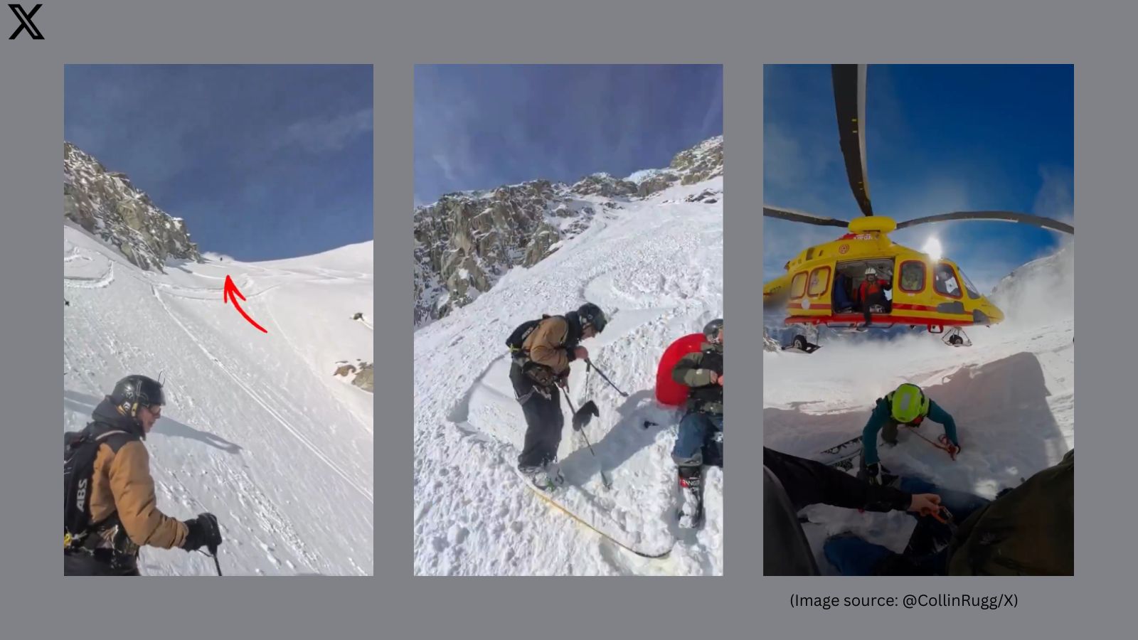 Watch: German skier survives massive avalanche on Mont Blanc, video ...