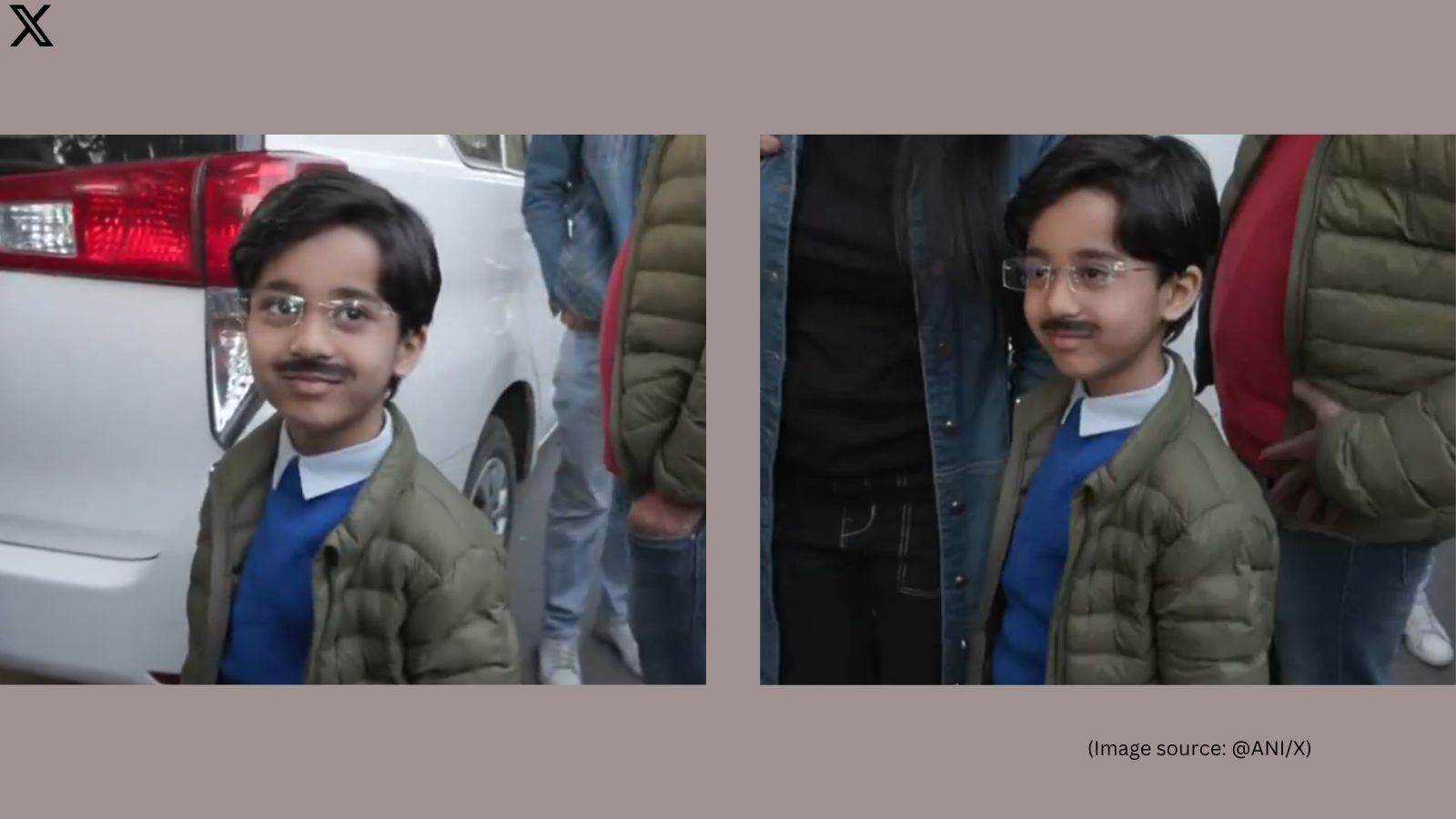 ‘Baby Muffler Man’: Young AAP supporter dressed as Arvind Kejriwal goes ...