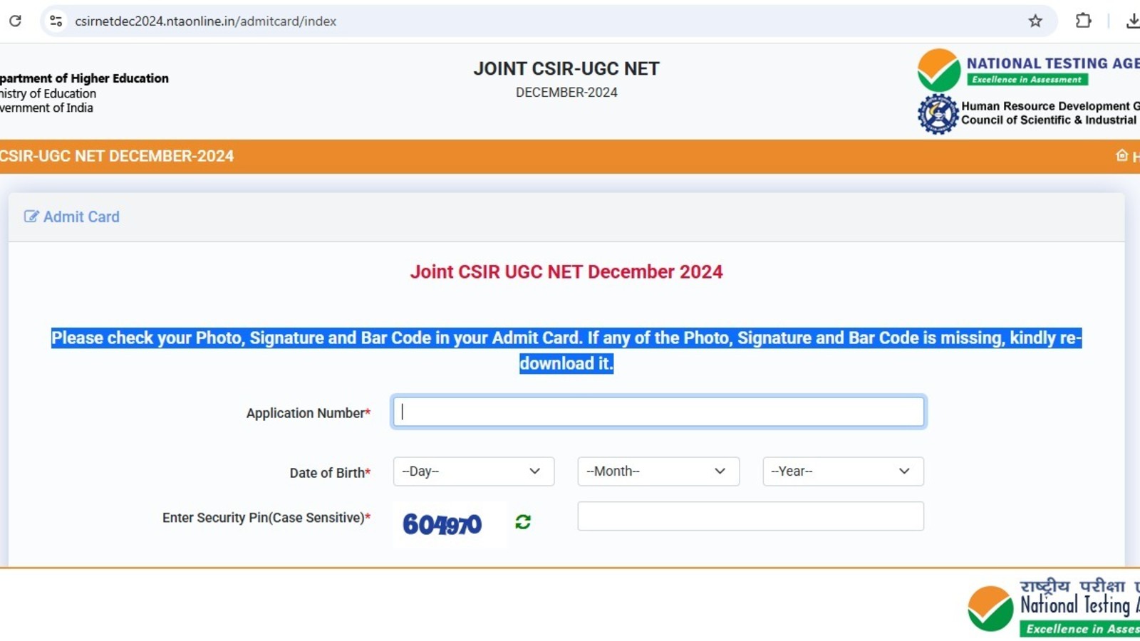 Joint CSIR-UGC NET Dec 2024 admit cards out, exams from Feb 28 ...