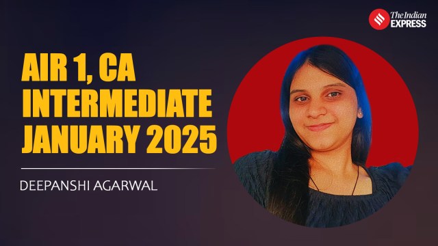 ICAI CA Inter 2025 topper Deepanshi Agarwal Hyderabad girl gets AIR 1 ...