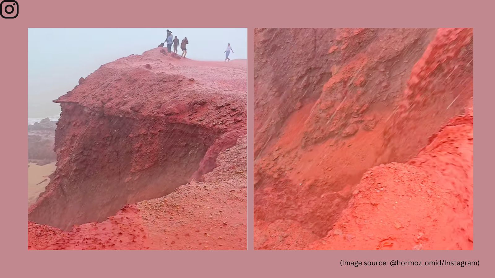 ‘Blood rain’: Red rainwater flows down Iranian mountain, video goes ...