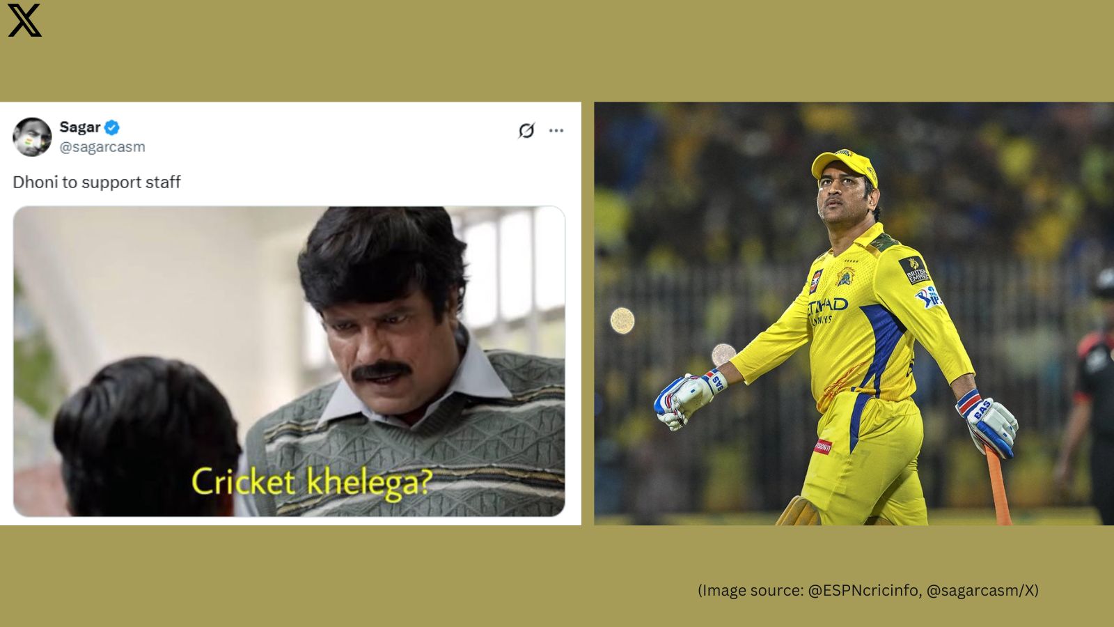 MS Dhoni’s batting at number 9 shocks fans; triggers meme fest as RCB ...