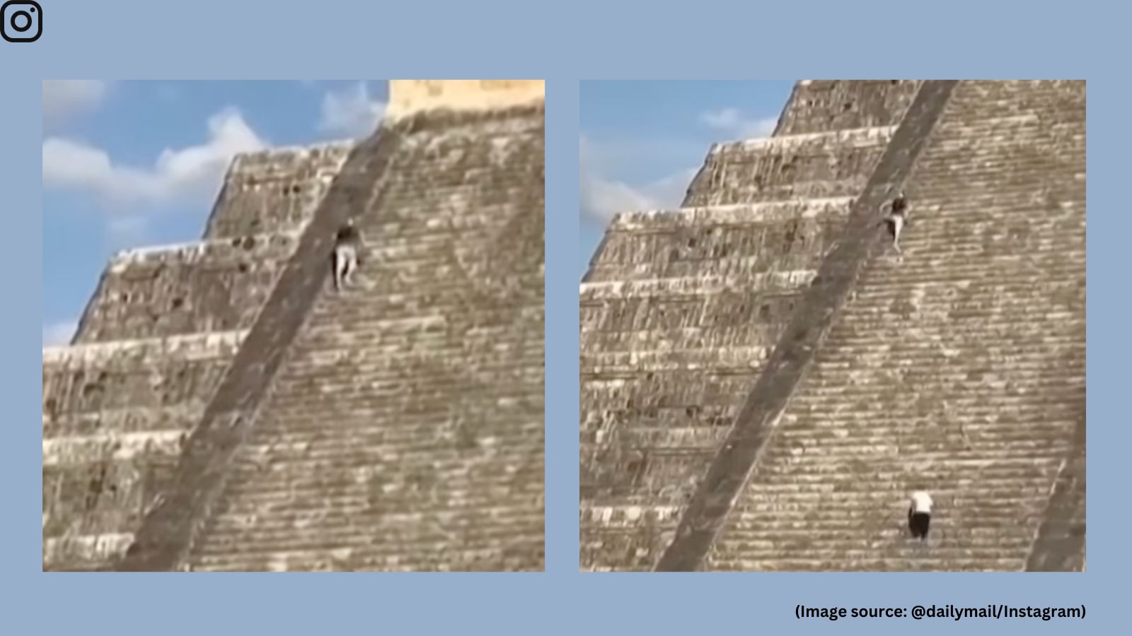 Watch: German tourist climbs ‘forbidden’ Mayan temple in Mexico ...