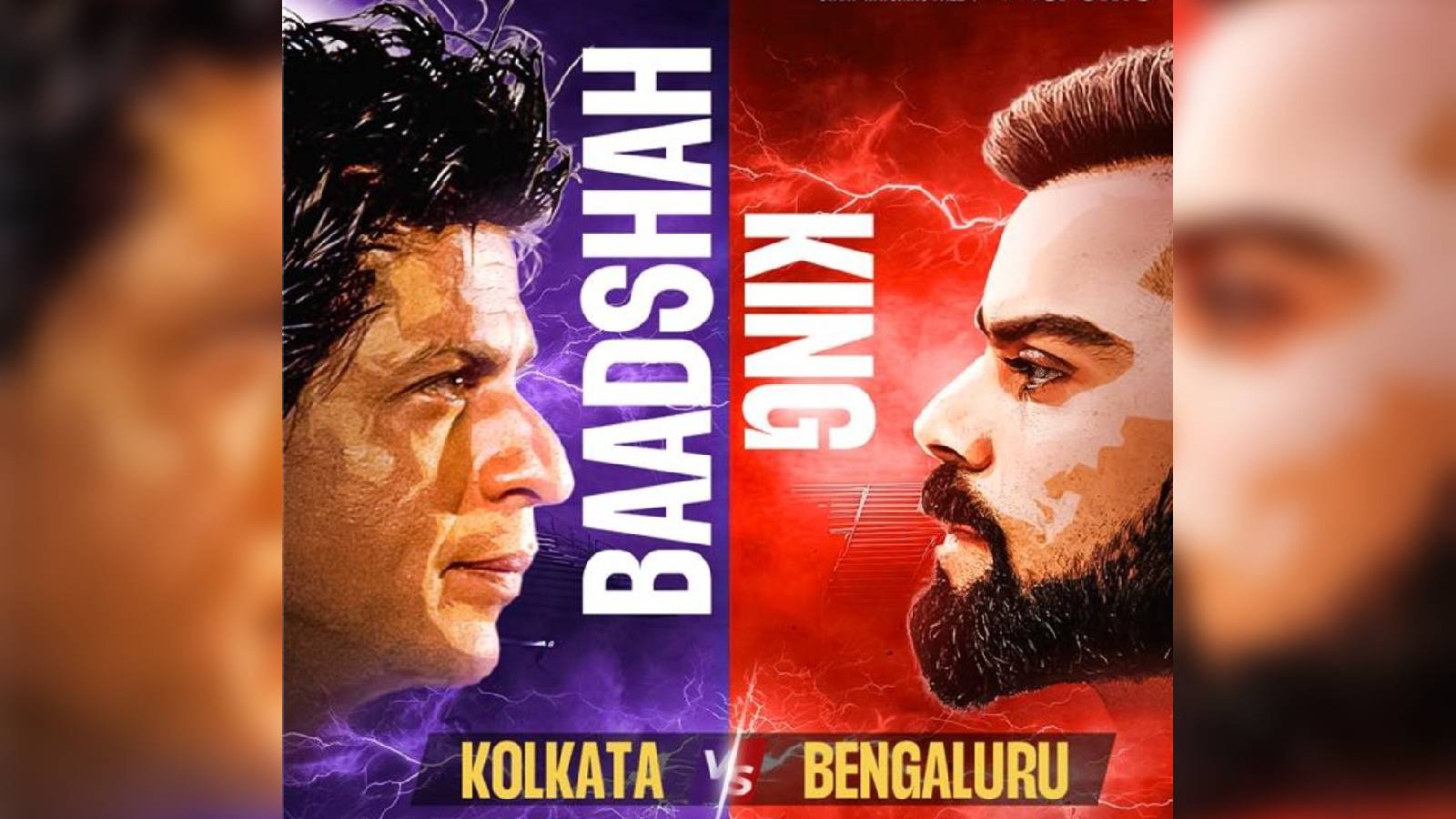 IPL 2025: ‘Badshah vs King’ poster featuring Virat Kohli and Shah Rukh ...