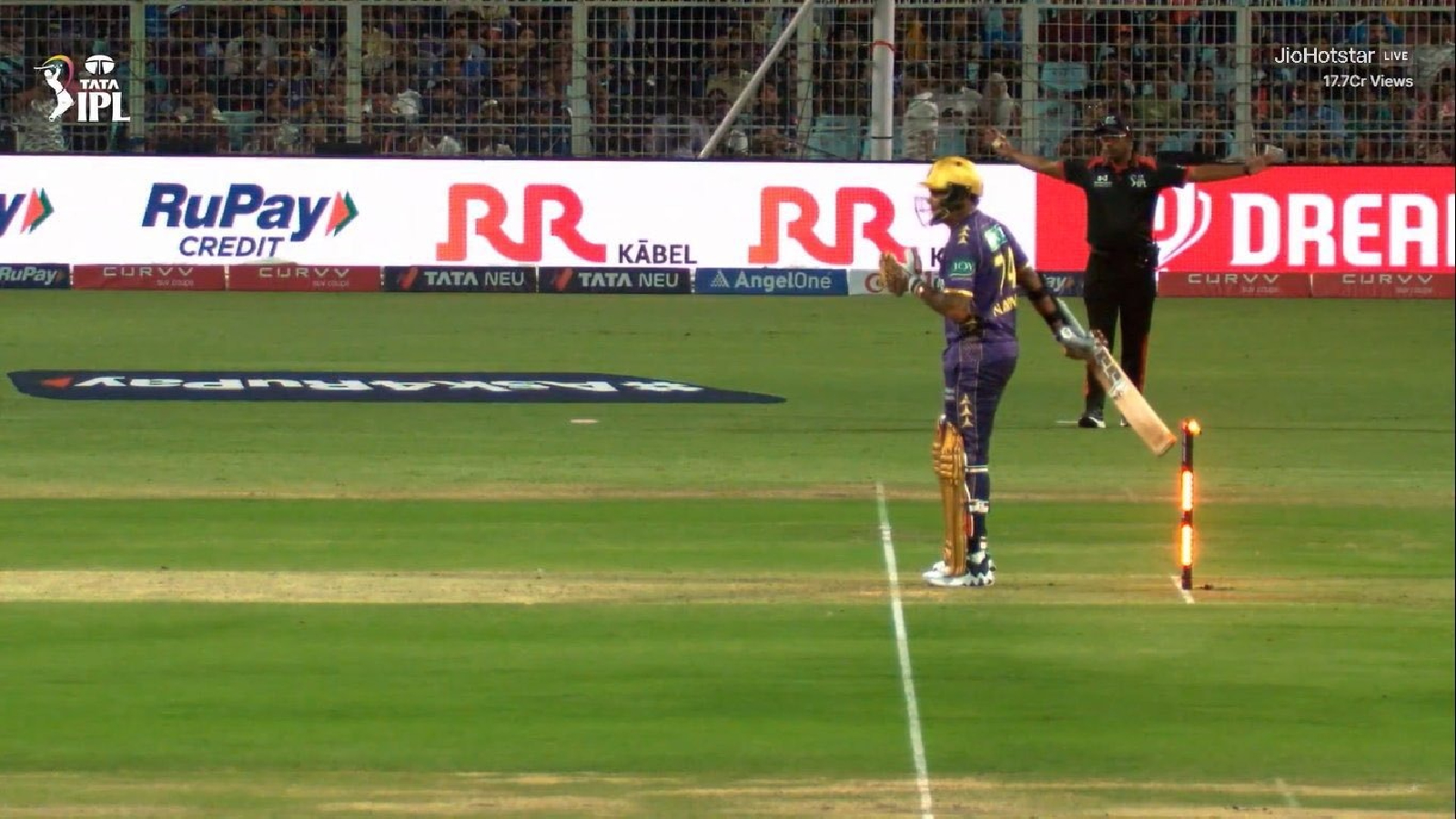 IPL 2025: Was Sunil Narine out or not out? The wide ball incident explained