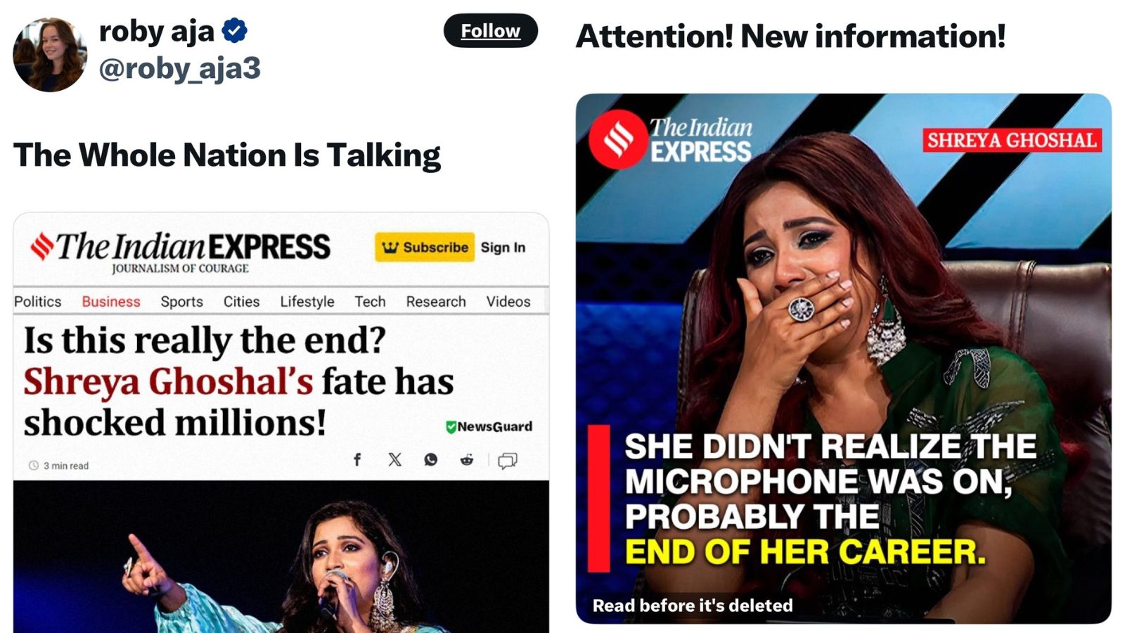 Cyber frauds using ‘Shreya Ghoshal ads’ to scam netizens, warns Tamil ...