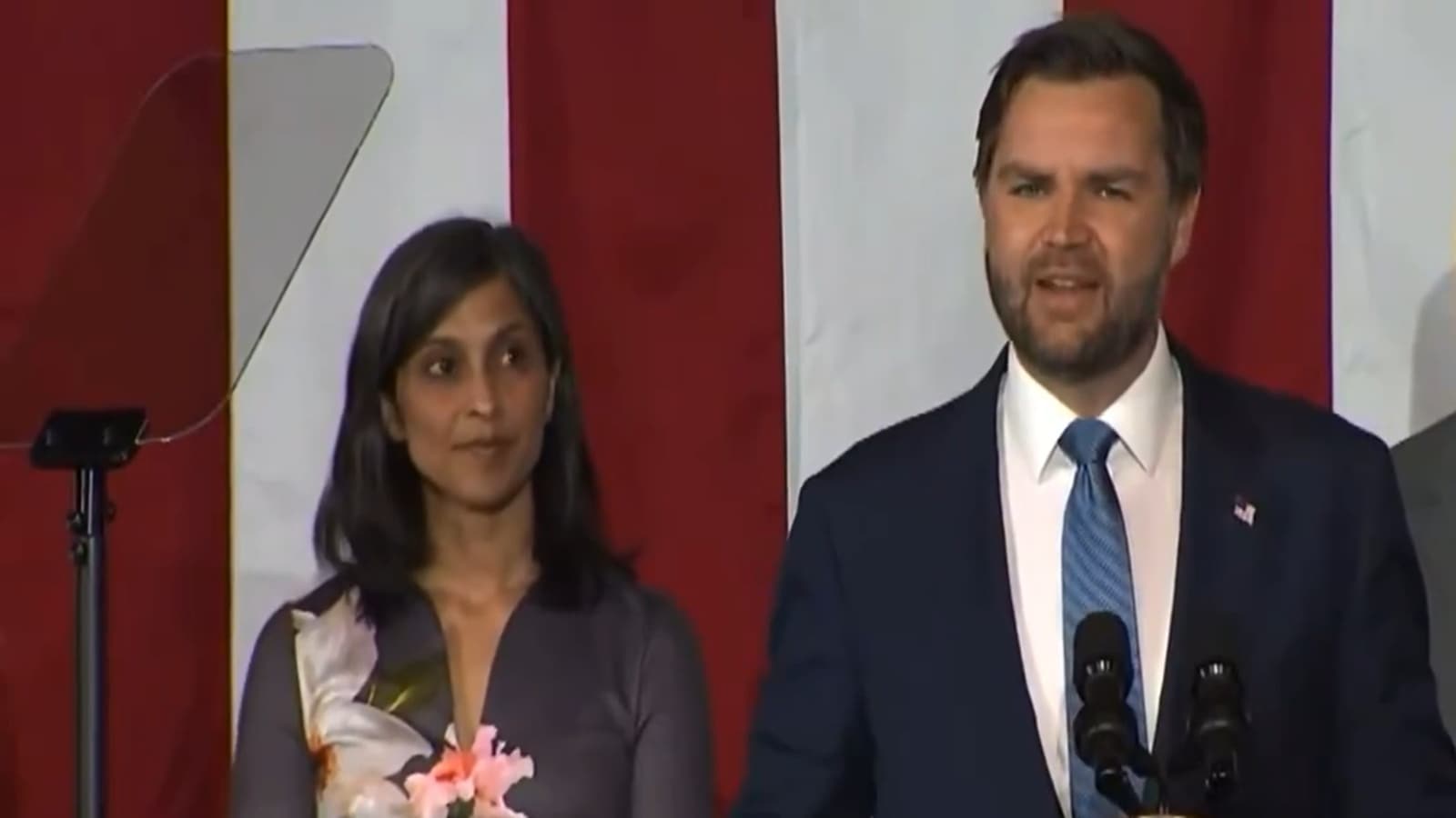 ‘Usha has to laugh, smile’: JD Vance’s joke on wife slammed by internet ...