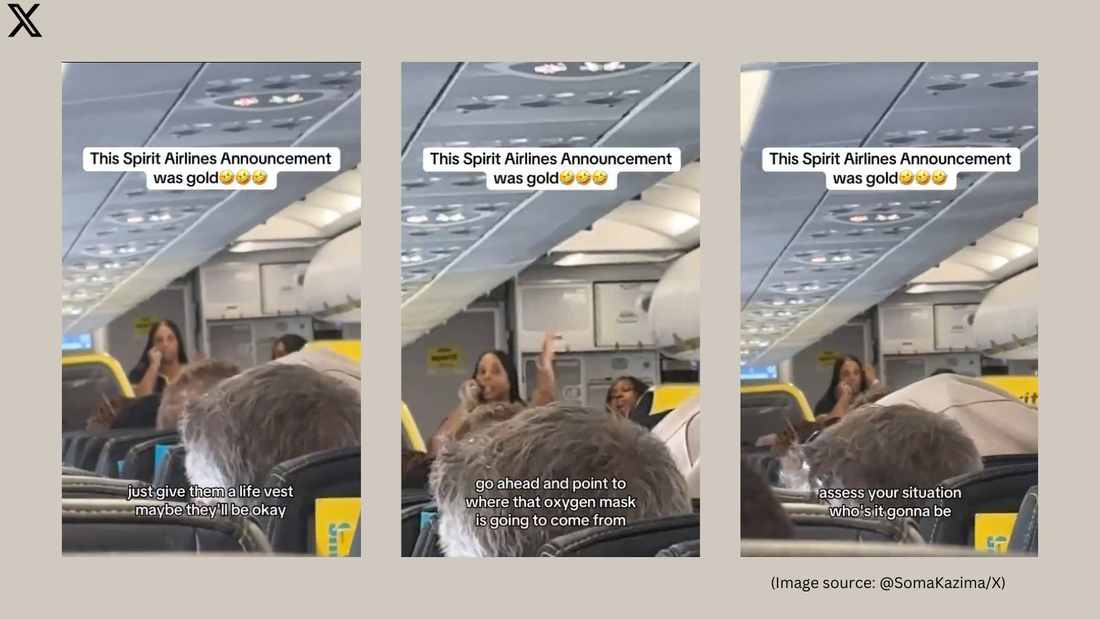 Watch: Spirit Airlines flight attendant’s hilarious safety announcement ...