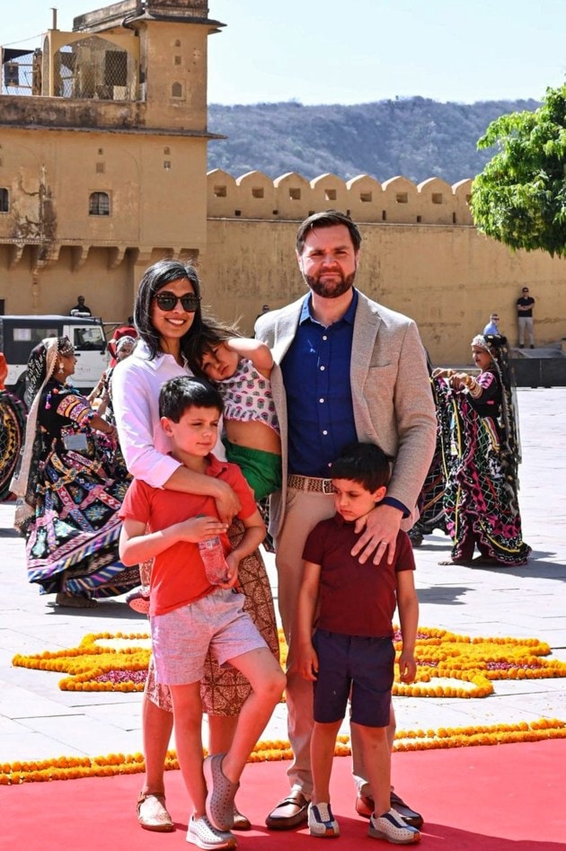 In Photos: US Vice President JD Vance with family in Rajasthan during India visit | India News ...