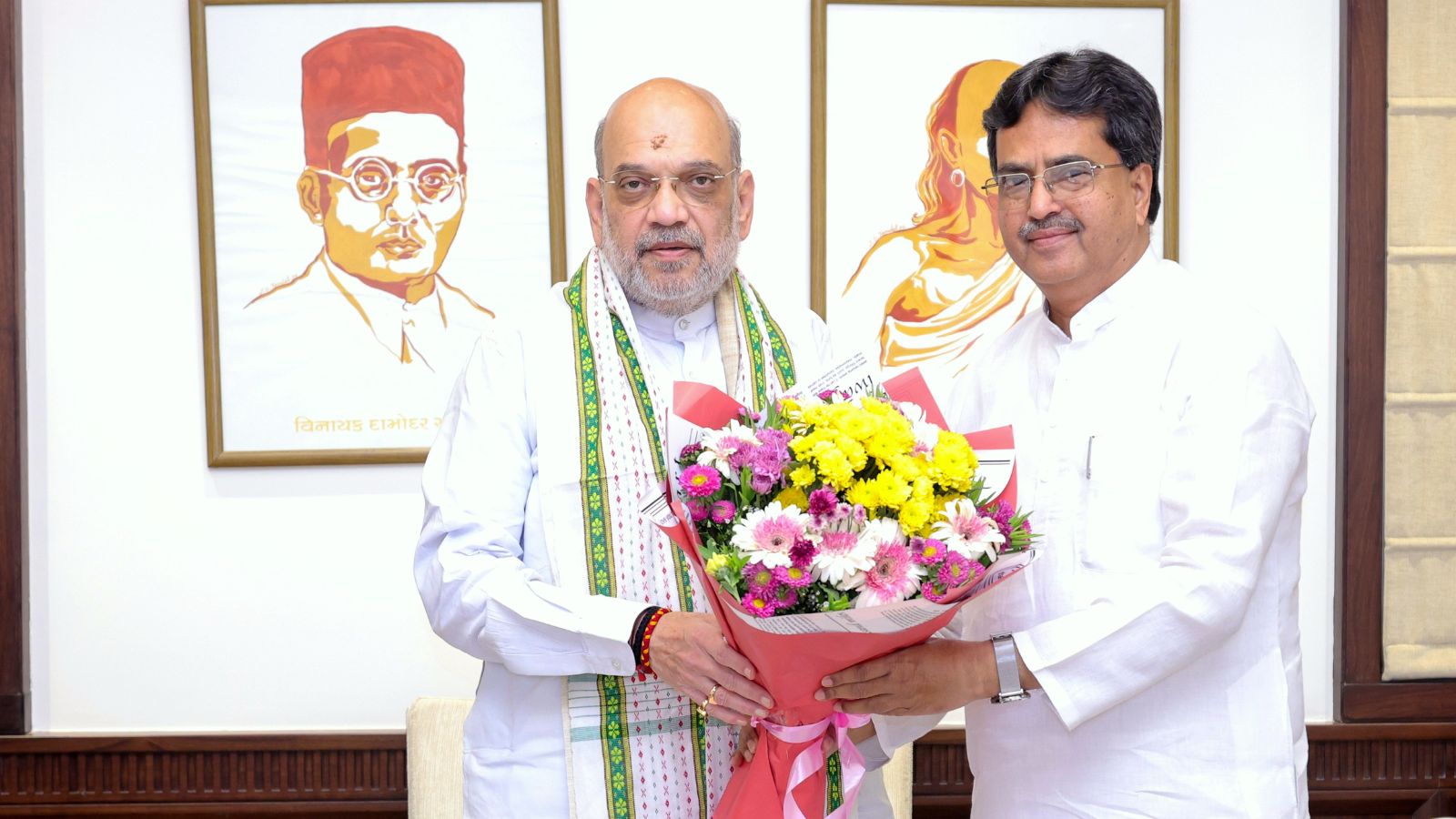 Tripura CM Manik Saha meets Union Home Minister Amit Shah, BJP chief J P Nadda in New Delhi ...