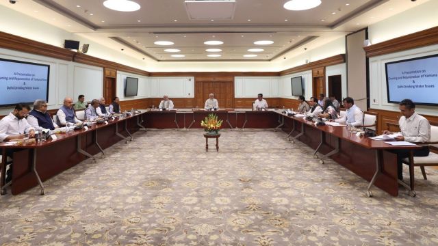 PM Modi chairs high-level meeting on Yamuna and Delhi’s drinking water ...