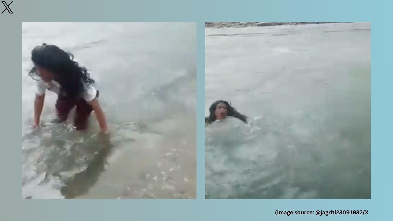 Reel gone wrong: Woman swept away in gushing Ganga river while filming ...