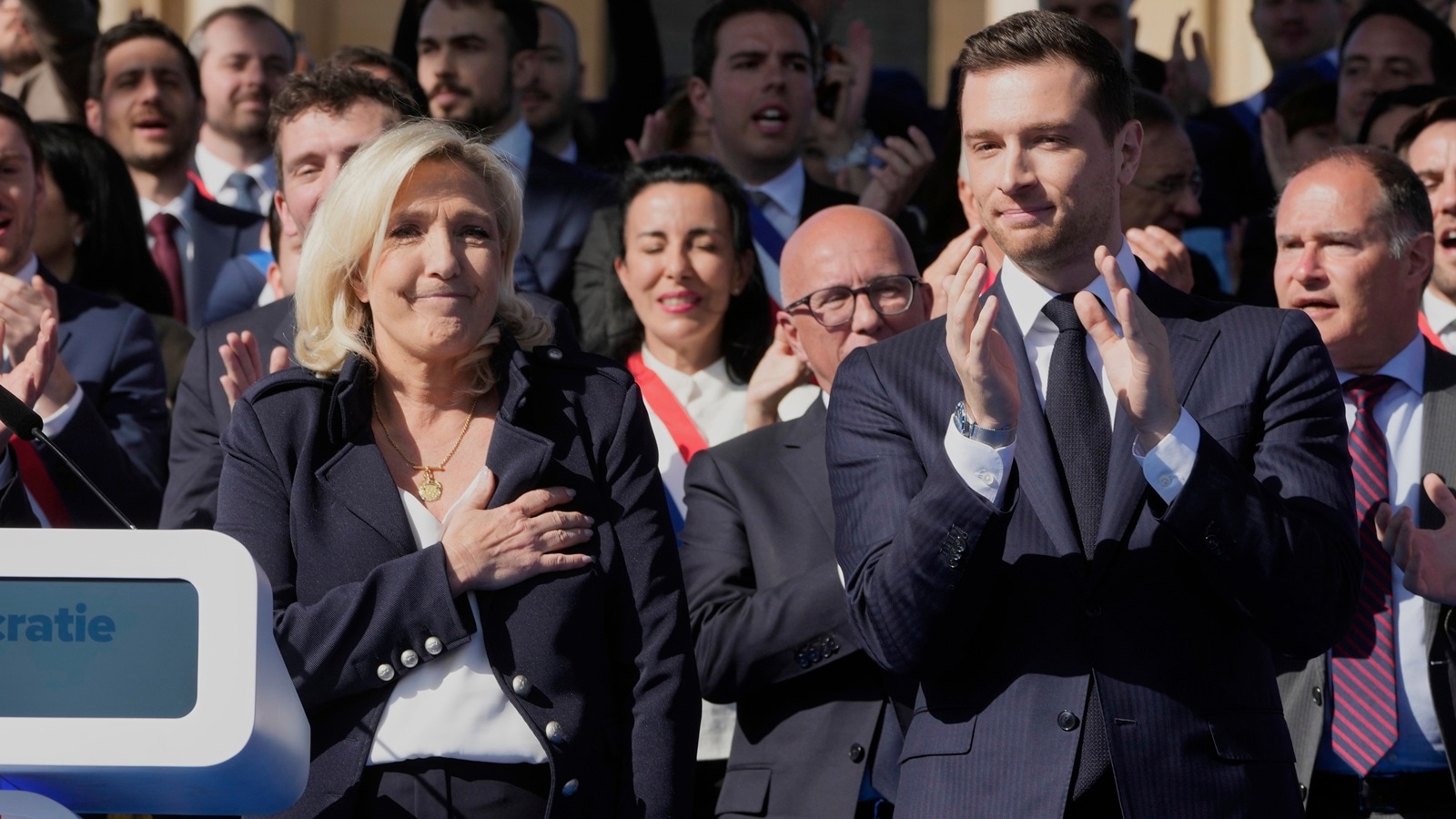 France’s Marine Le Pen calls embezzlement conviction ‘witch hunt’, vows ...