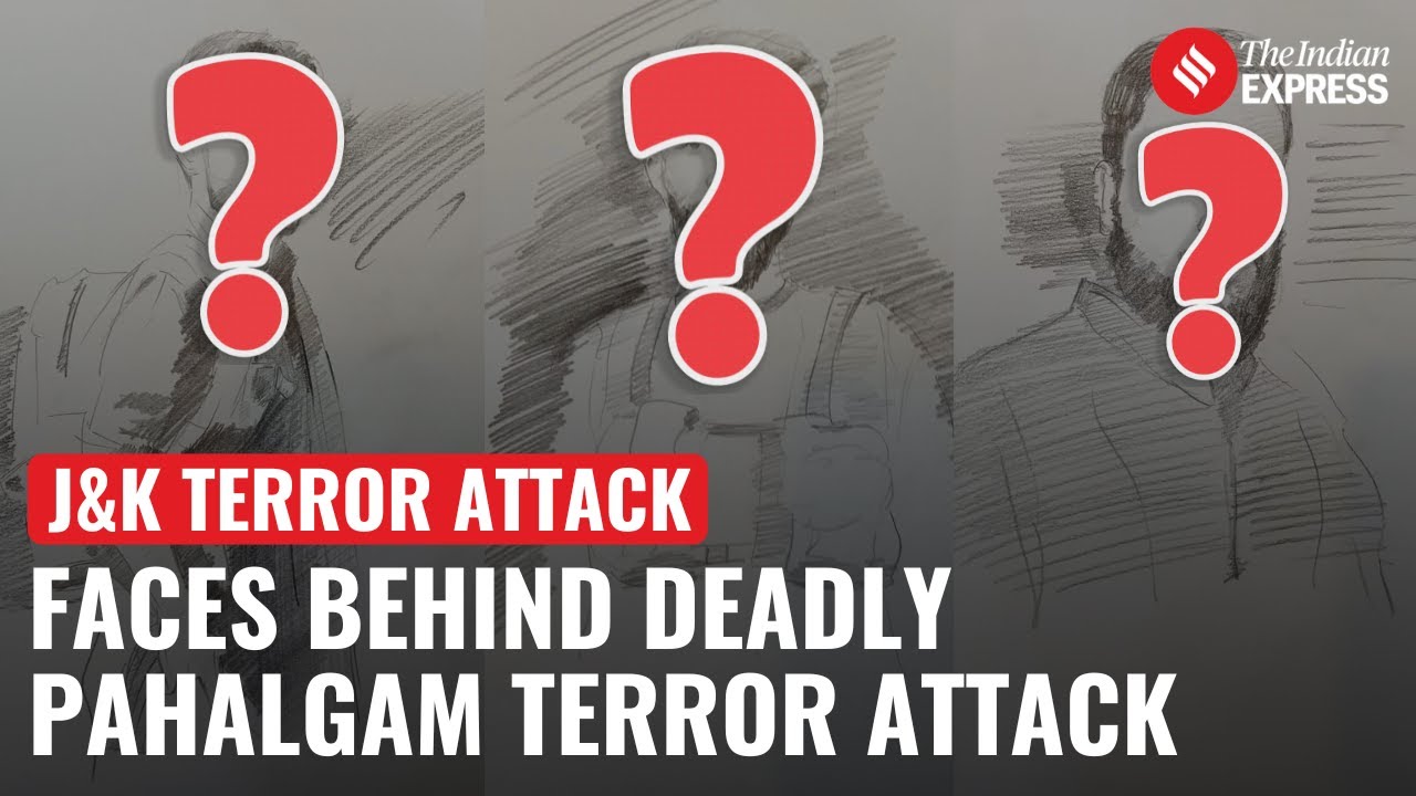 Jk sketches of three suspected terrorists in pahalgam terror attack ...