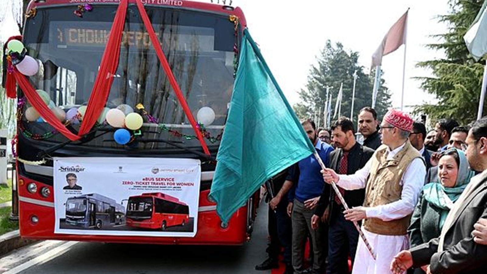 ‘For education, shopping or picnic’: Omar Abdullah launches free bus ...