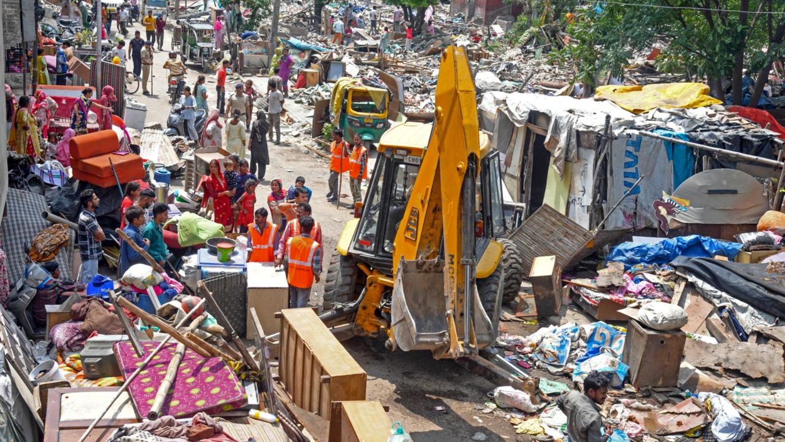 Over 5,000 homeless as Chandigarh administration razes 2,500 shanties ...