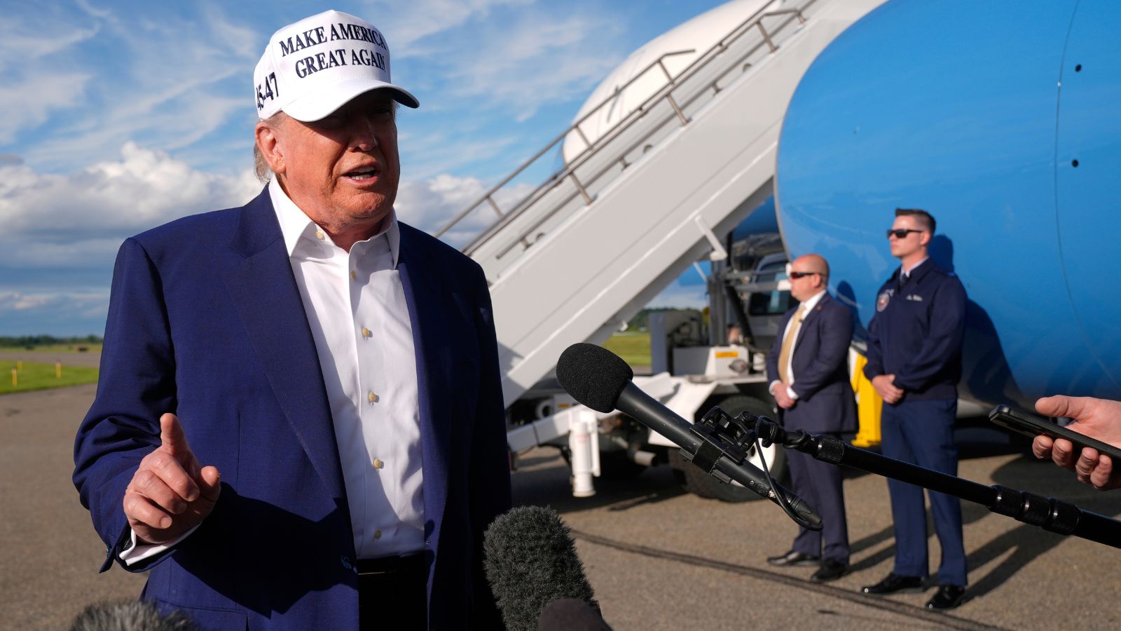 WATCH: Trump says US wants to make ‘tanks, not T-shirts’ as he defends ...