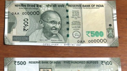 India Currency Indian Currency Close Up.Indian Money Notes.New Indian