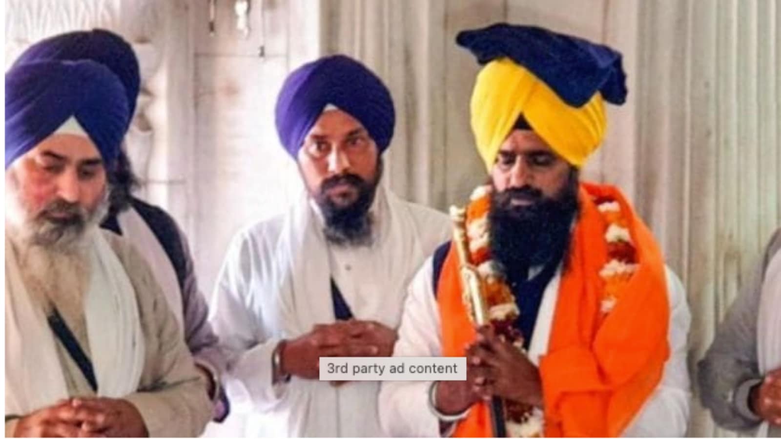 Invoking history, Jathedar of Akal Takht Sahib welcomes India-Pakistan ...