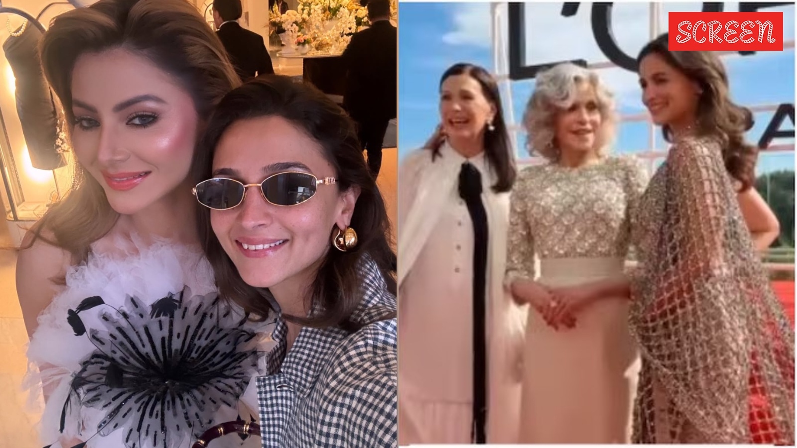 Alia Bhatt clicks selfie with Urvashi Rautela at Cannes 2025, Jane ...