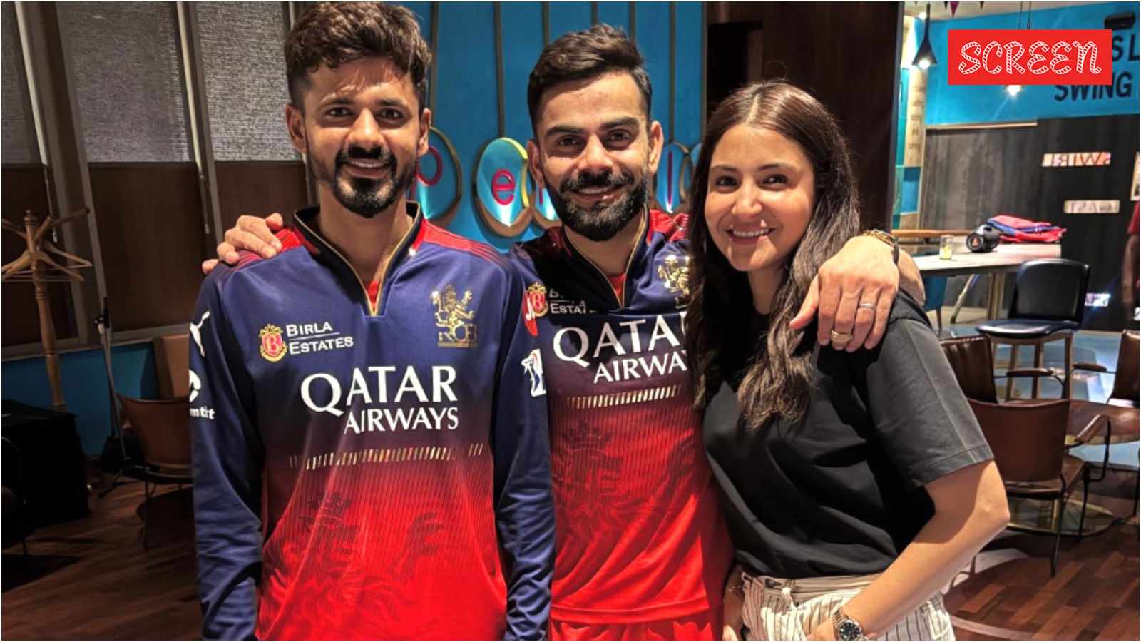 Anushka Sharma and Virat Kohli celebrate RCB’s win with Mohit Rathee ...