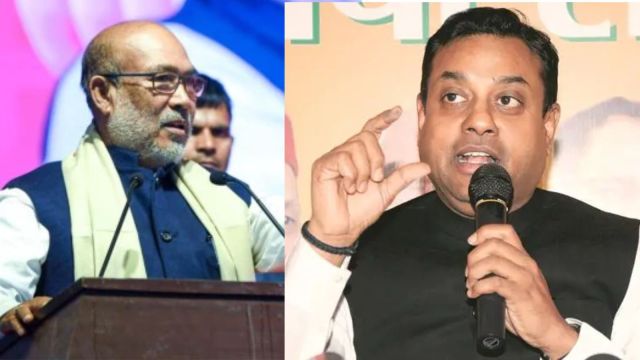 Day of marathon meetings as Sambit Patra lands in Manipur amid calls to ...