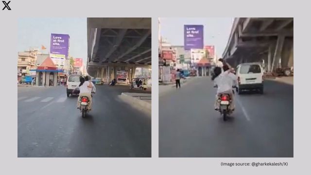 Woman hits husband with slipper on moving bike; the Internet reacts to ...