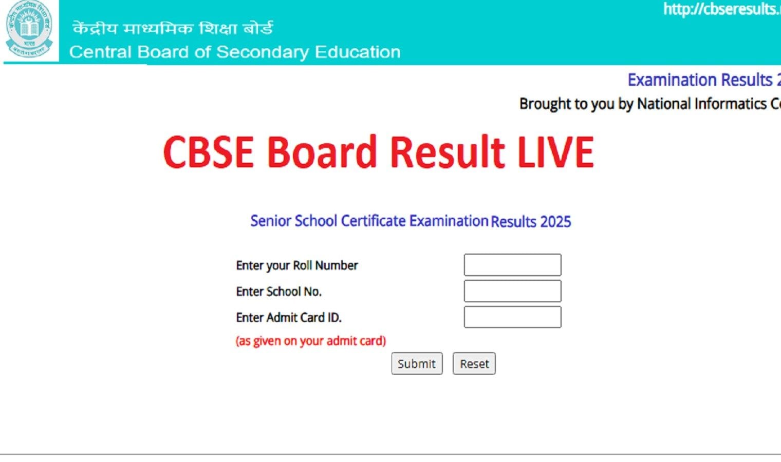 Cbse.nic.in, CBSE Board Class 10th Result 2025 OUT Direct Link at ...