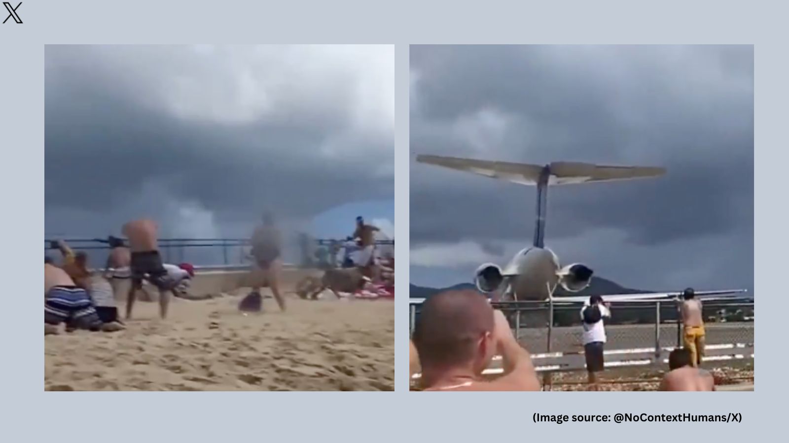 Jet blast sends tourists ‘flying’ after standing too close to plane ...
