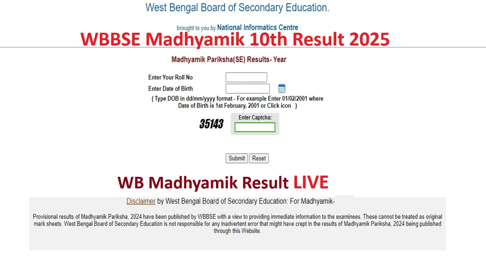WBBSE Madhyamik 10th Result 2025: Check scorecards at education ...
