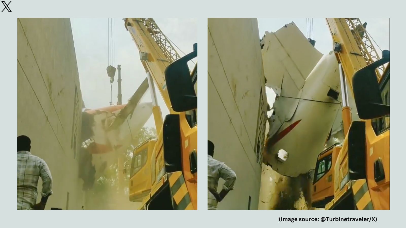 Watch: crane lifts Air India plane’s wreckage from crash site in ...