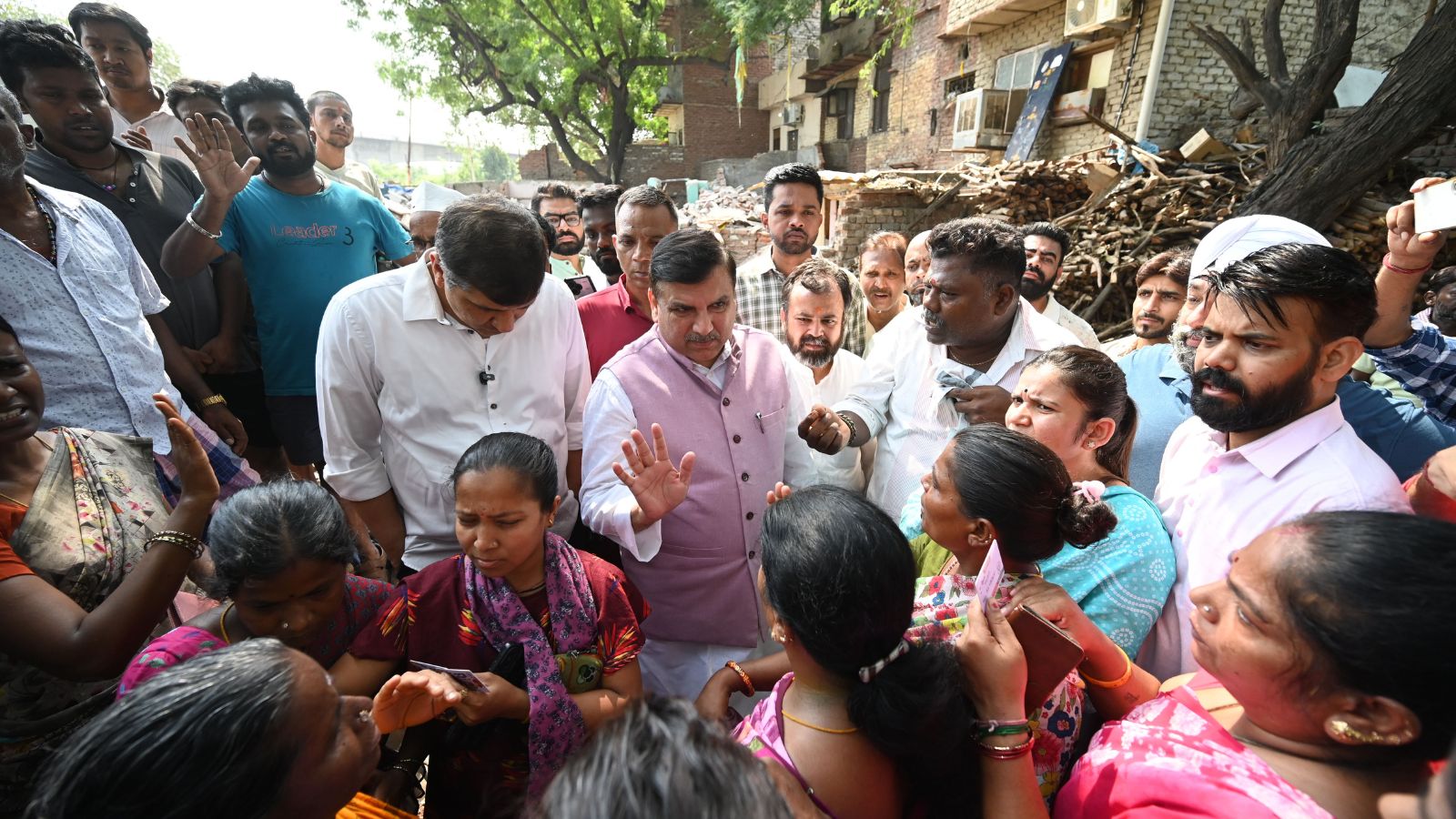 Slums bulldozed in Delhi: AAP protests demolition drives, CM says done ...