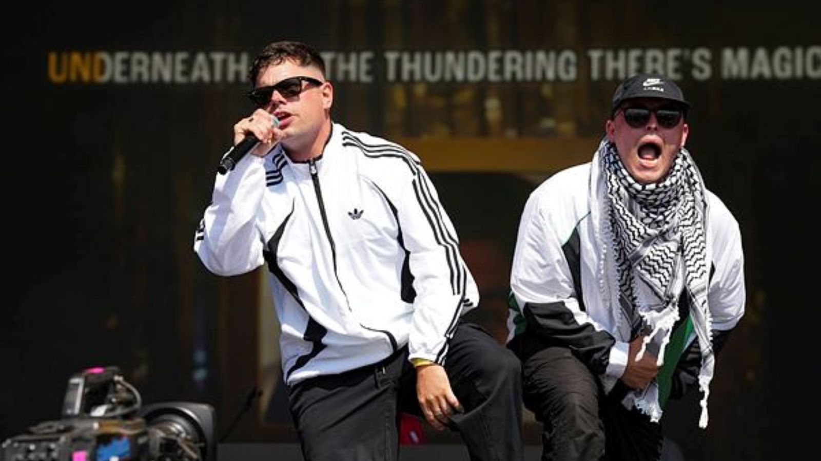 Irish rap group Kneecap plays at Glastonbury despite criticism | World ...
