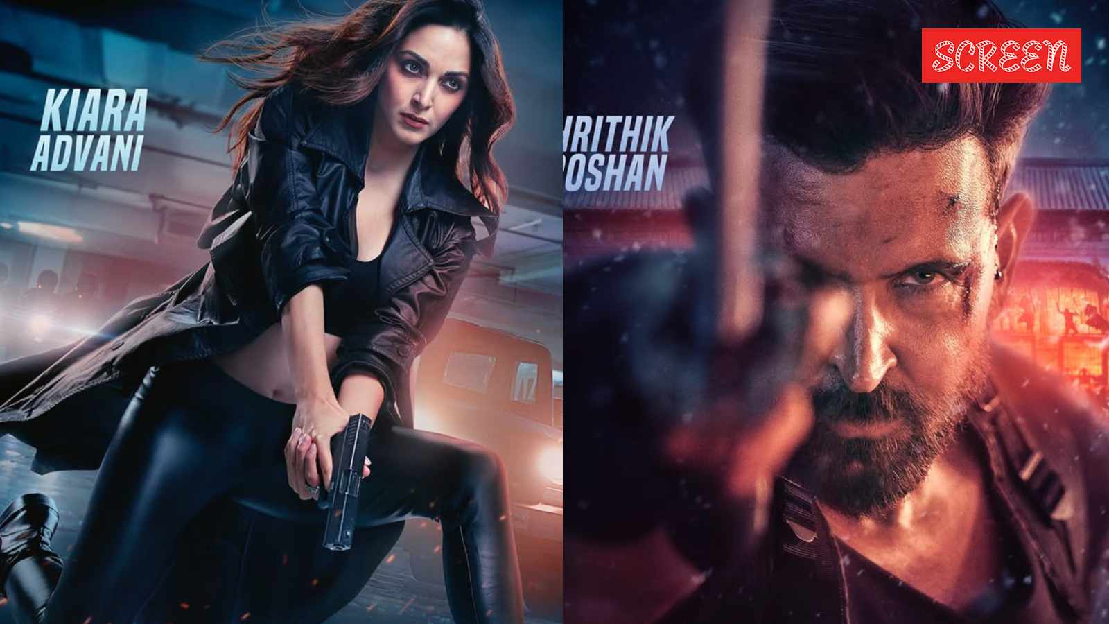 War 2 new posters: Hrithik Roshan and Kiara Advani look fierce as they get ready to face Jr NTR ...