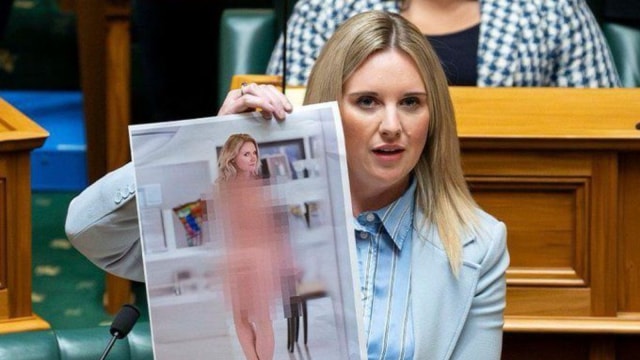 New Zealand MP shows AI-generated nude photo of herself in Parliament ...