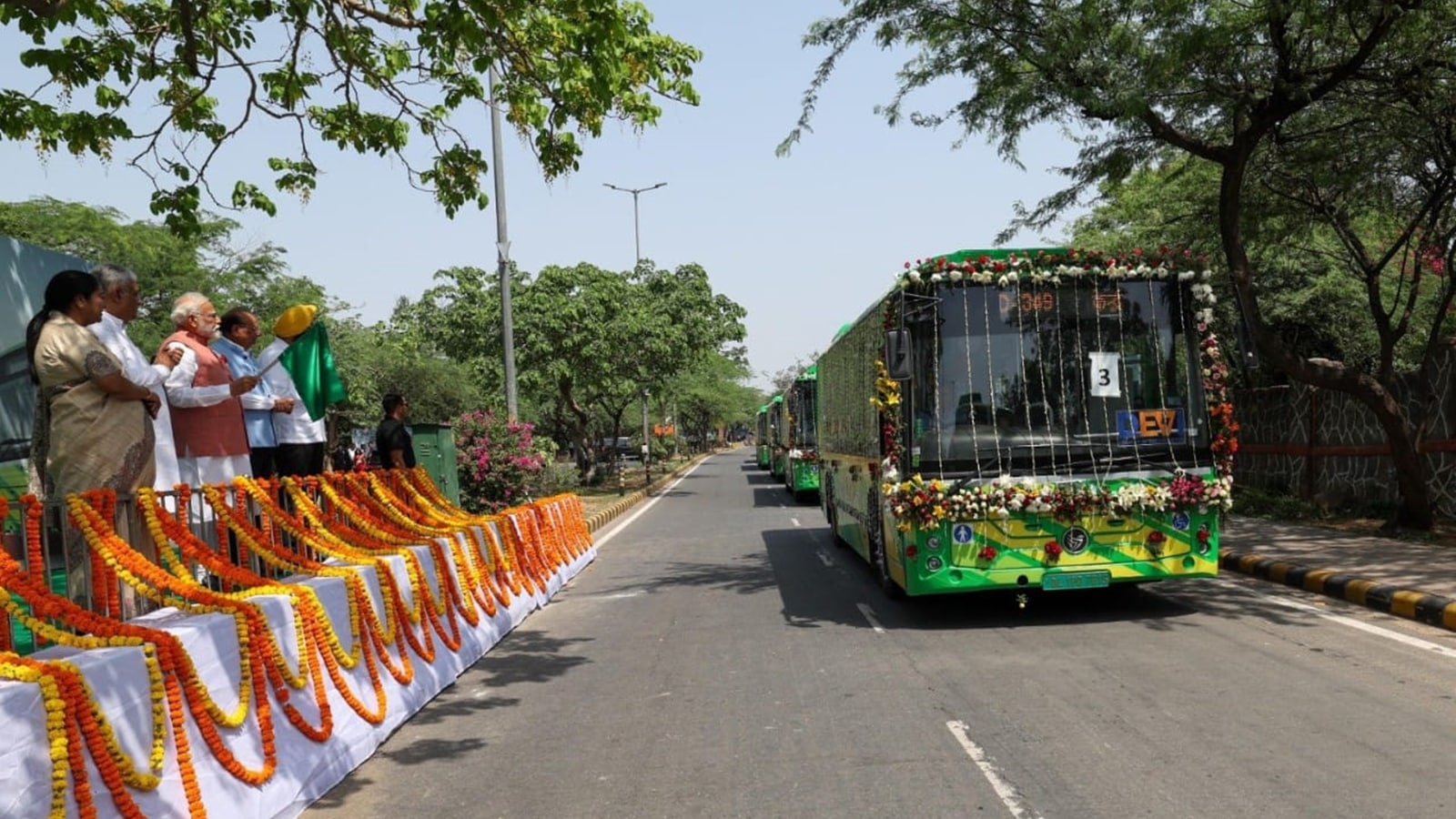 ‘To boost clean urban mobility’: PM Modi flags off 200 e-buses on World ...