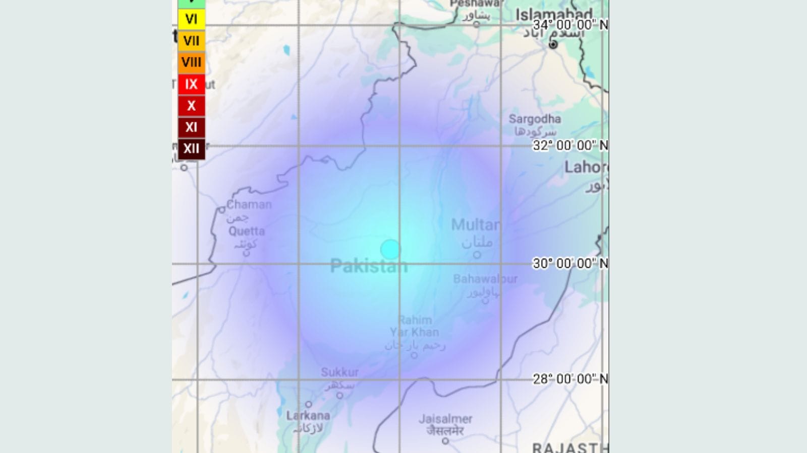 Moderate earthquake strikes central Pakistan; no damage reported ...