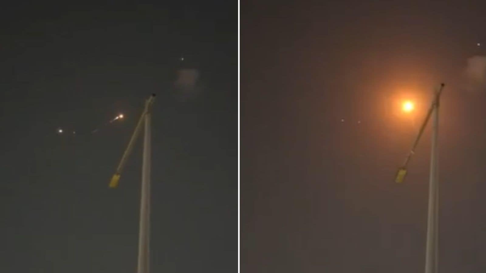 Watch: Iran fires missiles at US Al Udeid Air Base in Qatar | World ...