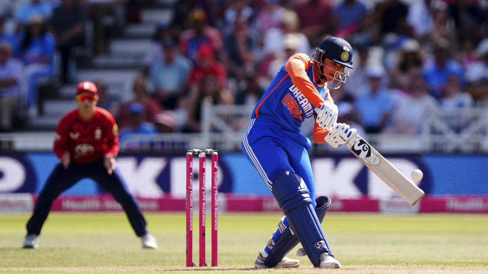 Smriti Mandhana scores century, debutant Shree Charani takes 4-fer as ...
