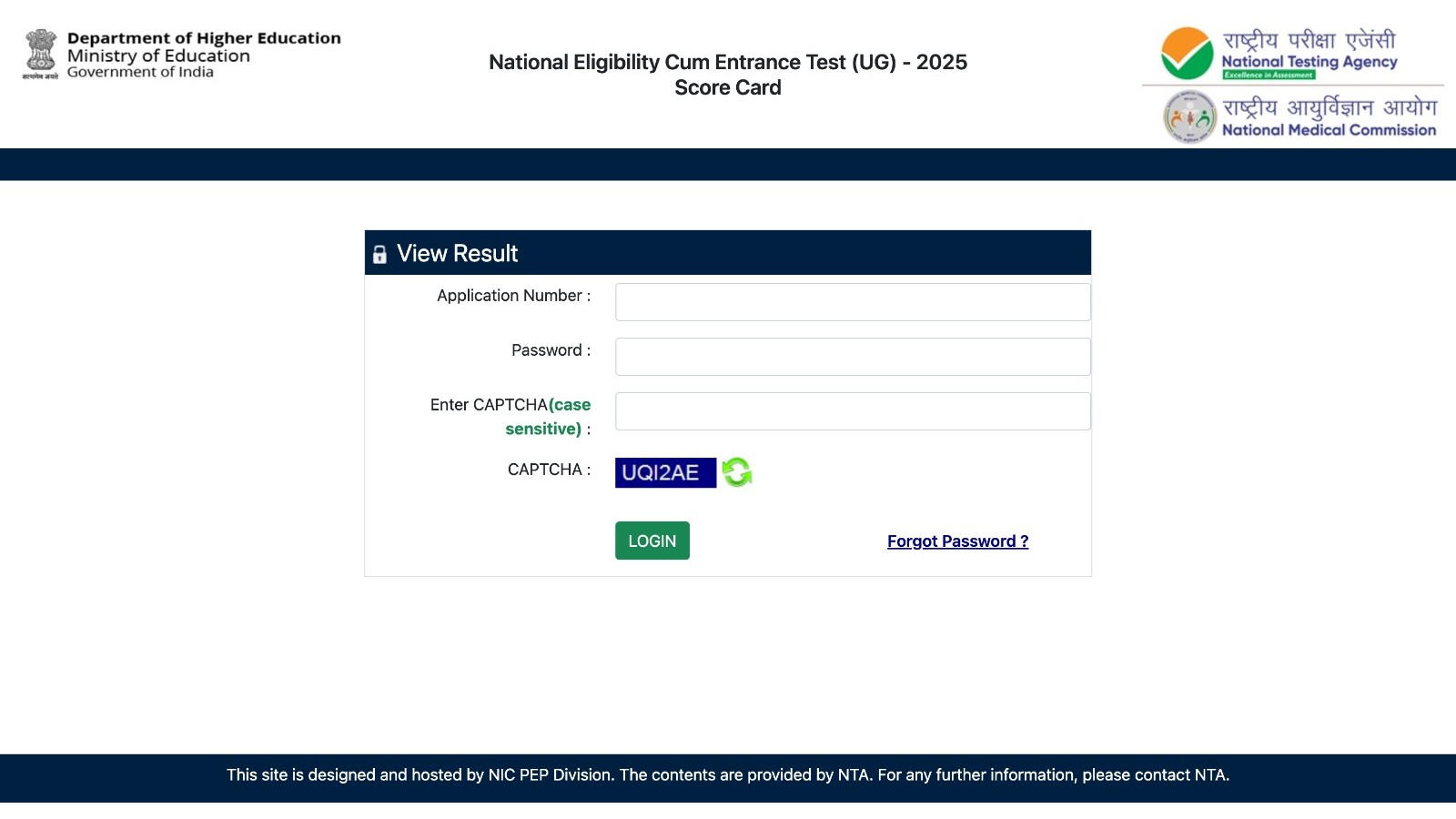 NEET UG Result 2025 declared at neet.nta.nic.in: Download NTA NEET ...