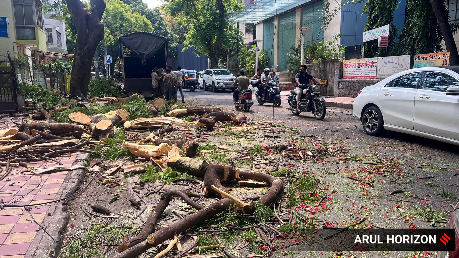 Cops rescue motorcyclist from Mula-Mutha embankment; tree falls on ...