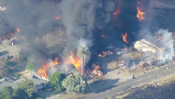 Human remains found after fireworks warehouse explosion in Northern ...